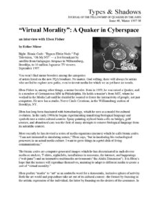 Virtual Morality - Fellowship of Quakers in the Arts